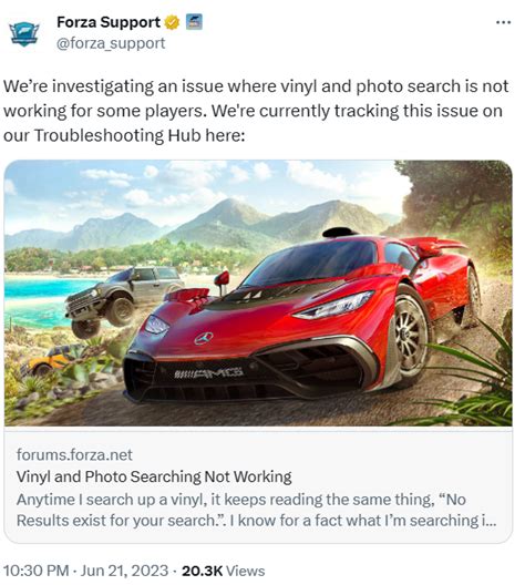 Forza Horizon 5 Vinyl And Photo Search Not Working For Some Players