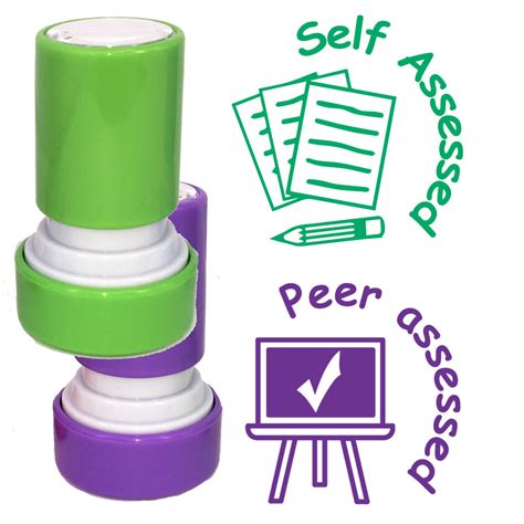 Teacher Stamps Peer Assessed And Self Assessed School Stamp Set Free