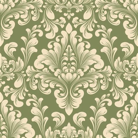 Free Vector Damask Seamless Pattern Element
