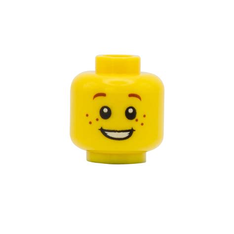 Big Smile Freckles Lego Minifigure Head Minifigs Me
