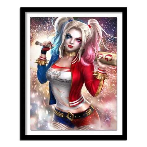 Harley Quinn Cartoon Square Diamond Painting Kit