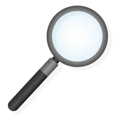 Realistic Magnifying Glass Vector Illustration Premium Vector