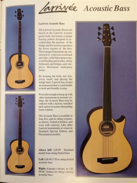 Larrivée Guitars Ads And Catalogs Archives And Artifacts