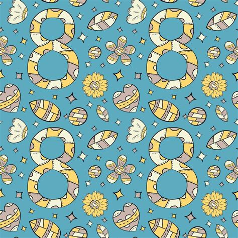 Spring Vector Seamless Pattern 34820196 Vector Art At Vecteezy