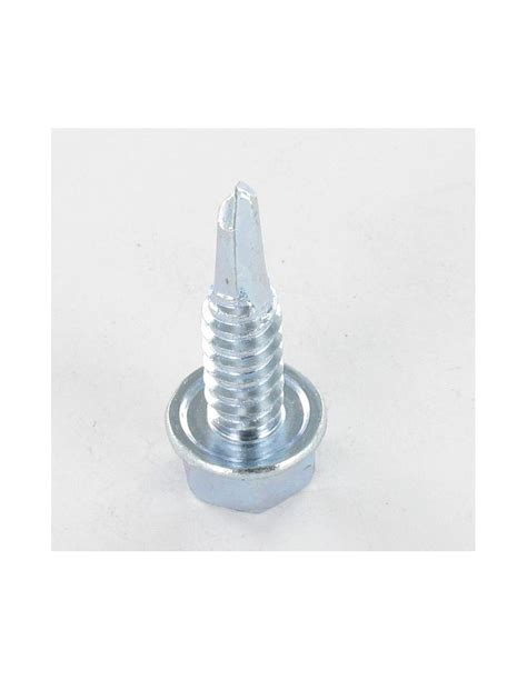 Vis autoperceuse Tête hexagonale TH Embase collerette Lisse 6 3X19