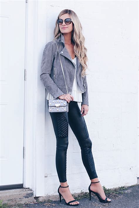 Black Leather Jacket Leggins