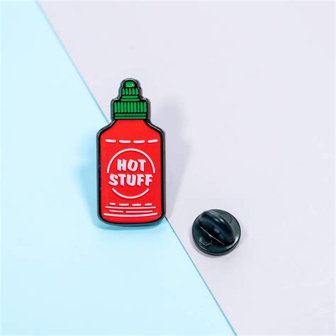 Hot Stuff Hot Sauce Enamel Pin Moonmoli