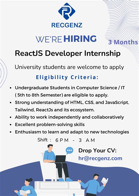 Reactjs Frontend Ui Internship Html Css Javascript Unpaid 3months Recgenz