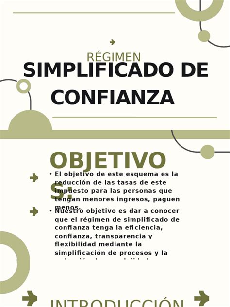 Régimen Simplificado De Confianza Pdf Impuestos Impuesto Sobre La