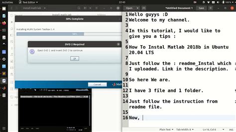 How To Installing Matlab 2017b In Ubuntu 2014 Lts Worked Youtube