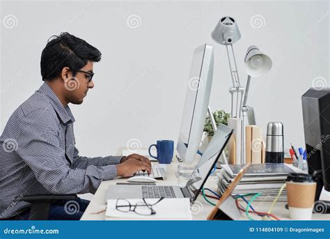 Software Developer Stock Image Image Of Laptop Businessman