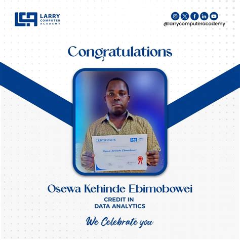 Dataanalyticsgenius Larrysuccessstory Congratulationsosewa