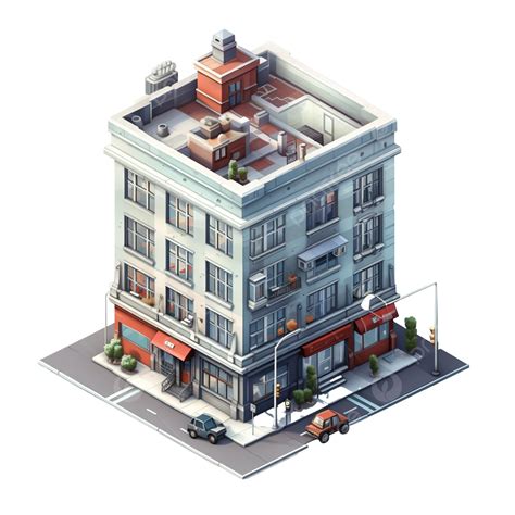 Buildings Isometric Illustrations City Isometric Building Png