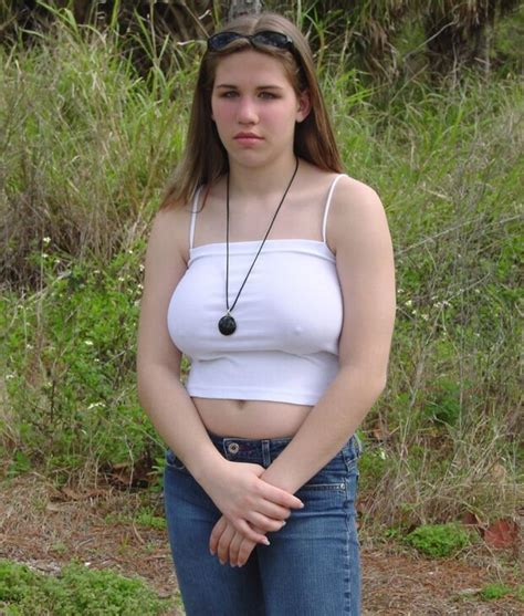 Cute Teen Braless Hotintights
