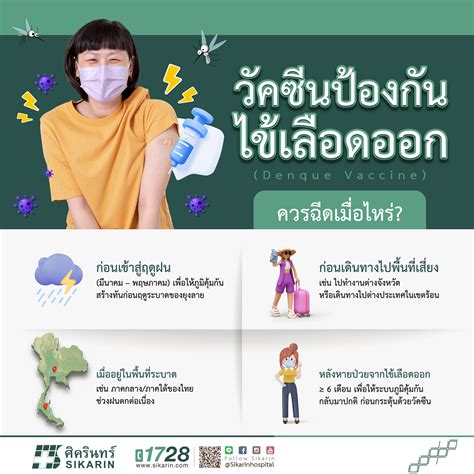 วัคซีนป้องกันไข้เลือดออก Denque Sikarin Hospital Facebook