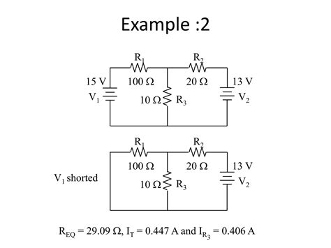 Superposition Theorem Pptx Physics Science