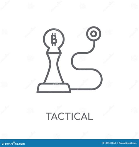 Tactical Linear Icon Modern Outline Tactical Logo Concept On Wh Stock Vector Illustration Of