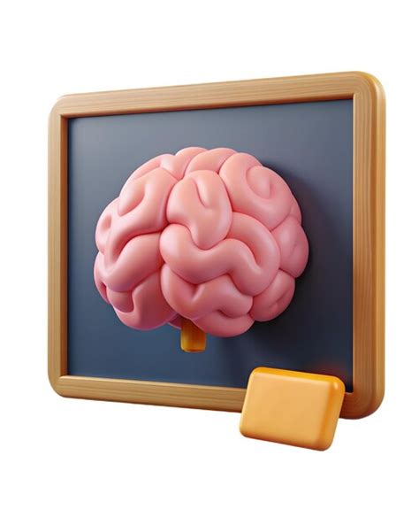 3d Flat Icon As Brain And Idea Symbol Concept As A Brain With An Idea