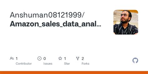 GitHub Anshuman08121999 Amazon Sales Data Analysis