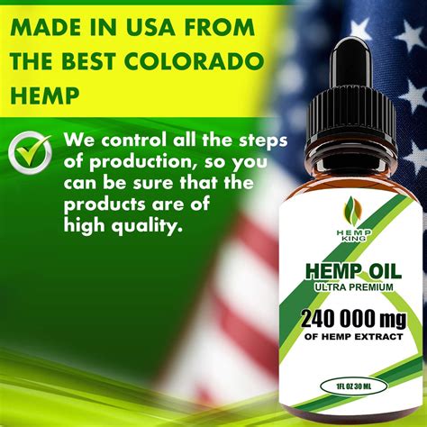 Hemp Oil Extract 240000mg Of Organic Hemp Extract Grown And Made In