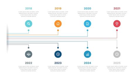 Premium Vector Yearly Timeline Business Infographic Template Design