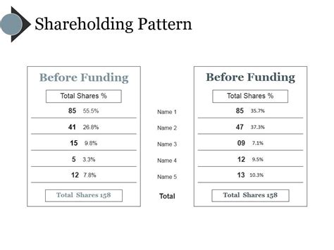 Shareholding Pattern Template Ppt Powerpoint Presentation Inspiration