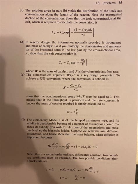 1 9 Modeling Of A Catalytic Chemical Reactor Your