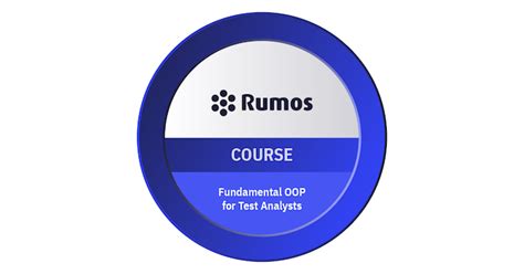 Fundamental Oop For Test Analysts Credly