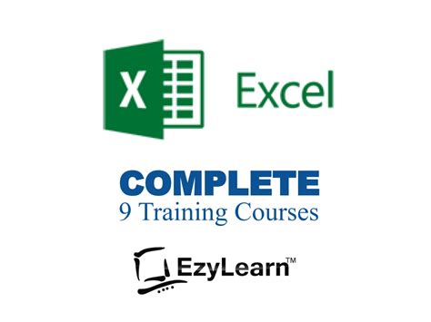 Microsoft Excel Complete Spreadsheet Training Course Package Ezylearn