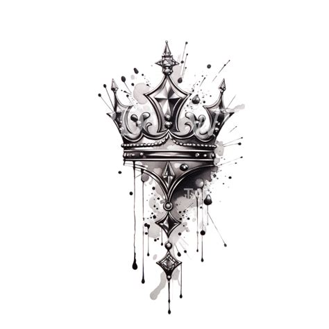 Simple Crown Tattoo Design