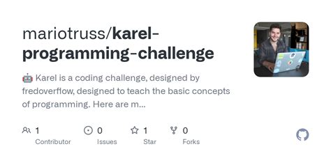 Github Mariotrusskarel Programming Challenge 🤖 Karel Is A Coding