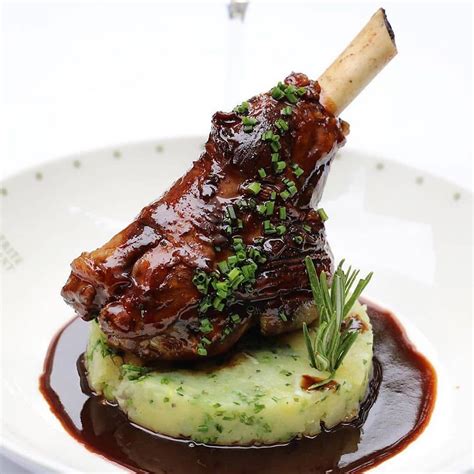 Lamb Shank At Paul Bocuse Bistro Food Gourmet Food Plating Food