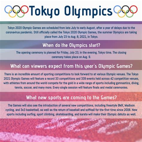 Tokyo Olympics 2021 Infographic Visual Paradigm Blog