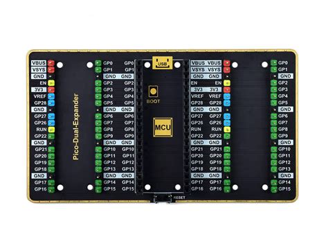 Buy Waveshare Dual Gpio Expander For Raspberry Pi Pico Two Sets Of Male Headers For Connecting