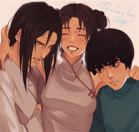 Tenten Rock Lee And Hyuuga Neji Naruto And 1 More Drawn By