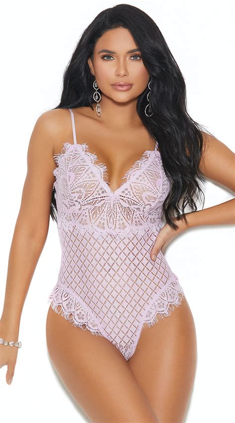 Flirty Eyelash Lace Teddy Eyelash Lace Teddy
