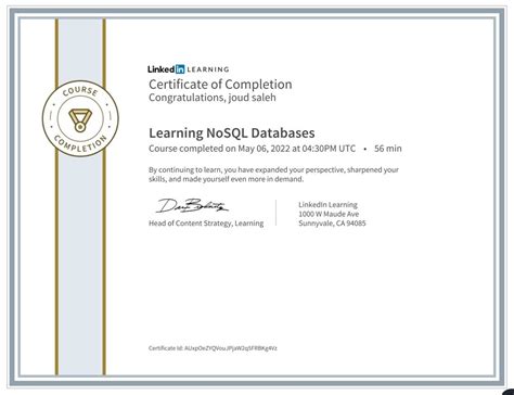 I Had Finished The Courses “learning Mongodb” And “learning Nosql Database” As Part Of Plan To