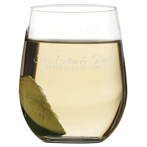 Riedel® O Series Chardonnay Stemless Wine Glass Deep Etched 11 1