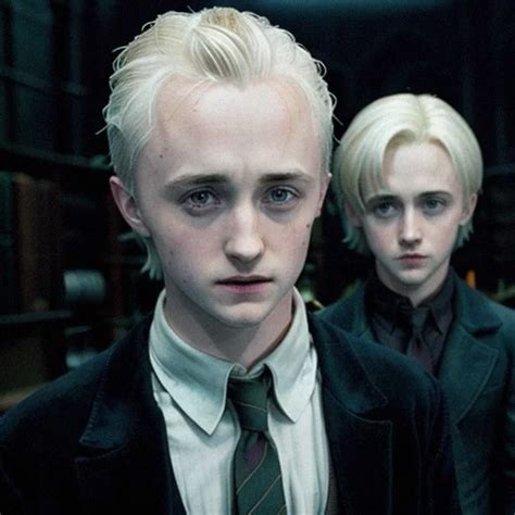 Tom Felton As Draco Malfoy And Daniel Radcliffe As Harry Potter Kiss Free Ai Art Generator