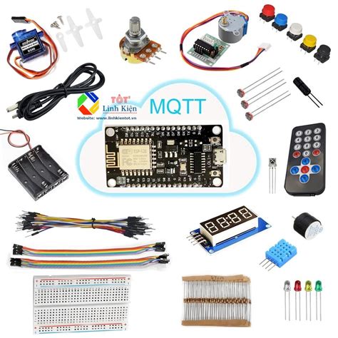 [kèm Tài Liệu] Bộ Học Tập Lập Trình Kit Thu Phát Wifi Esp8266 Nodemcu Iot Khởi Đầu Esp8266