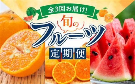G60 T62 【定期便 全3回】紀州和歌山産旬のフルーツ定期便（ポンカン、なつみ、スイカ） 和歌山県湯浅町ふるさと納税特設サイト「ゆあさんぽ」