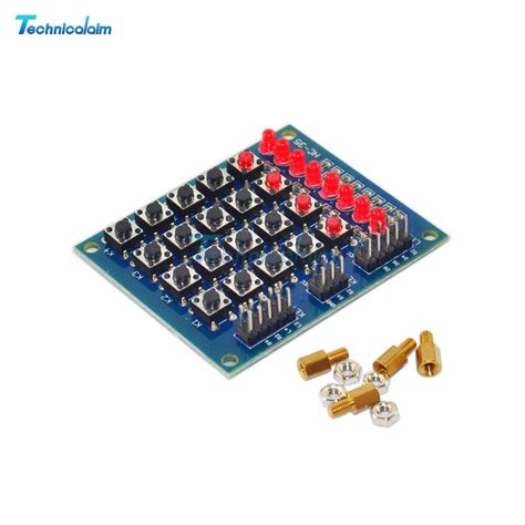 4x4 matrix array keyboard 16 key switch keypad 8 led ubuy india
