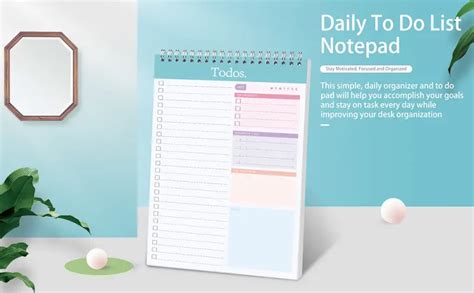 trees list spiral checklist productivity organizer undated temu