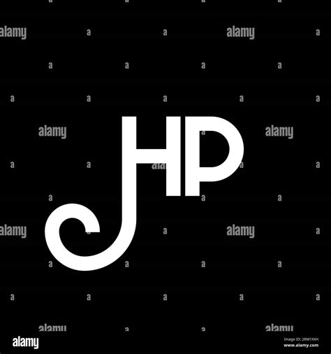 Hp Letter Logo Design On Black Background Hp Creative Initials Letter