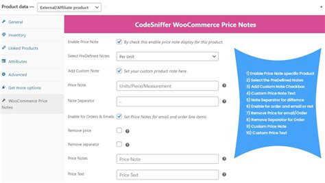 Woocommerce Price Note Plugin By Codesniffer Codester