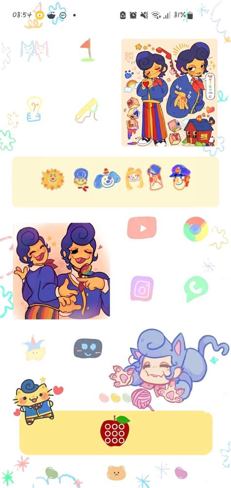 Homescreen Wally Darling Theme Samsung Aesthetic Wallpaper Background Welcome Home Cu