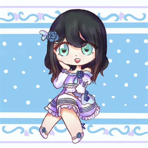 Blue Chibi Girl By Alikoni On Deviantart