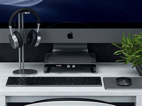 Satechi Aluminium IMac Stand Met USB Hub Space Grey