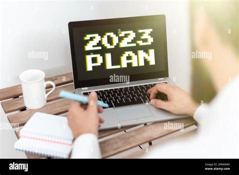 Conceptual Caption 2023 Plan Business Concept Setting Up Your Goals