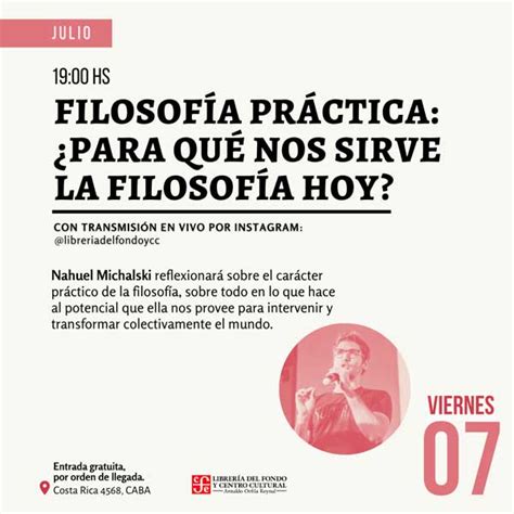 Filosofía práctica para qué nos sirve la filosofía hoy Fondo de